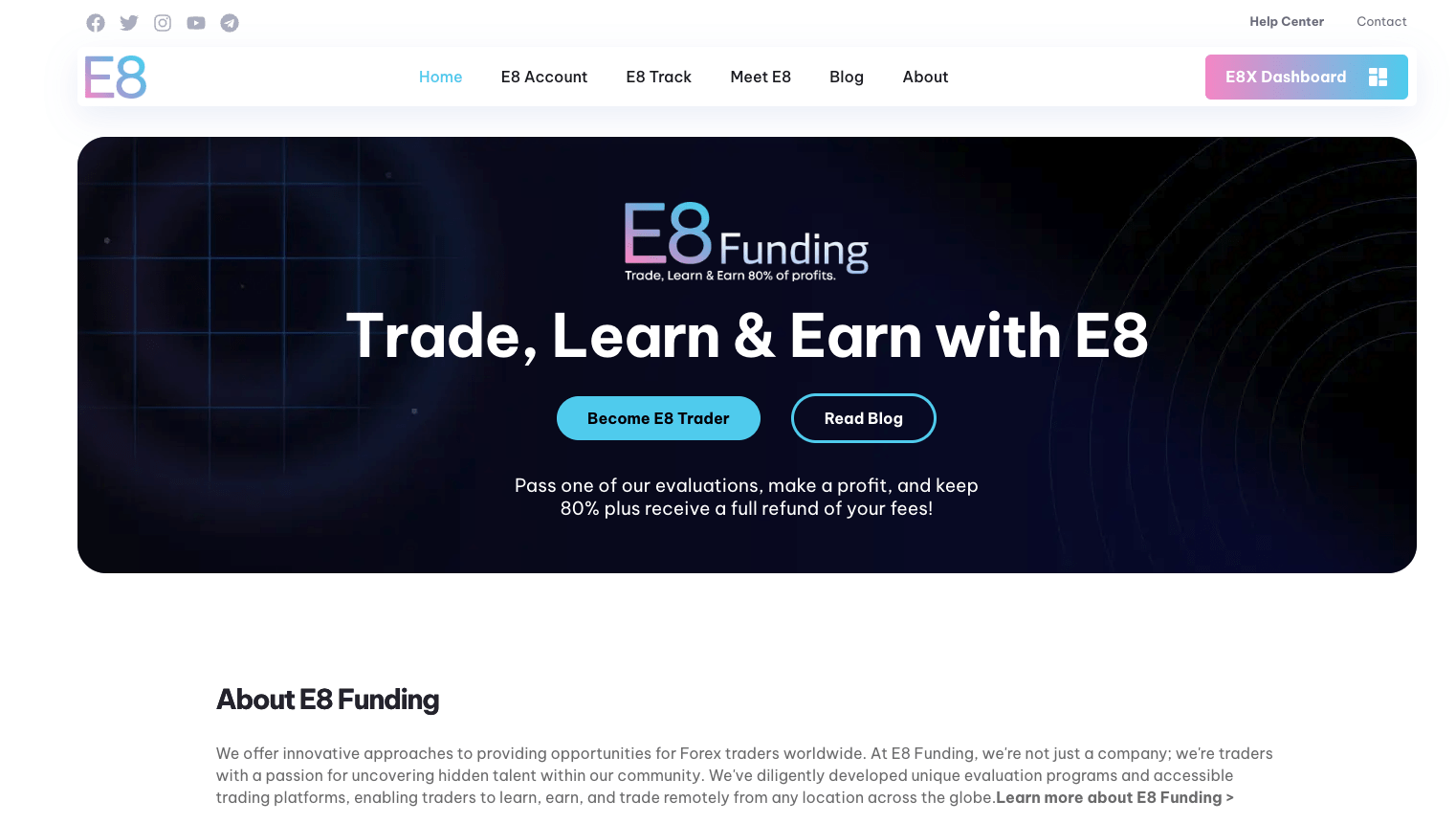 E8 Funding Trading Program: Empowering Traders with Capital
